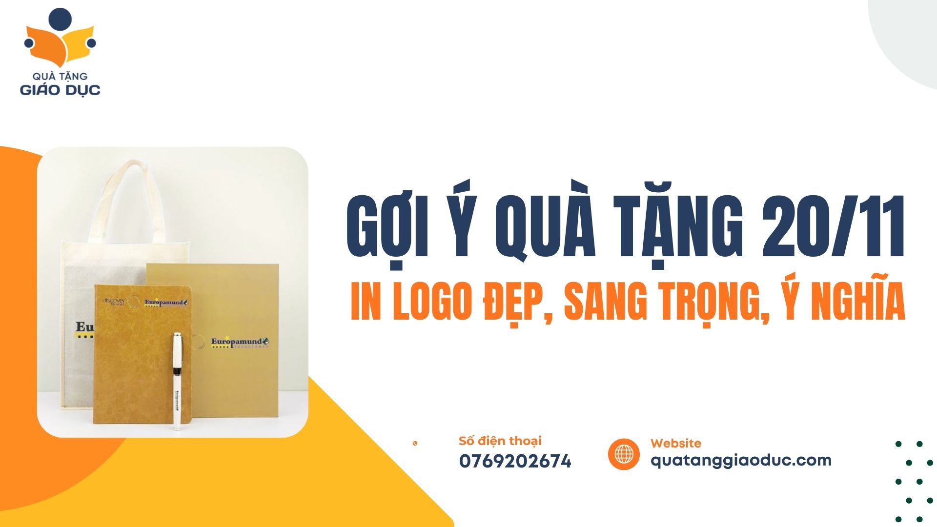 Gợi Ý Quà Tặng 20/11 In Logo Đẹp, Sang Trọng, Ý Nghĩa - Quà tặng giáo dục
